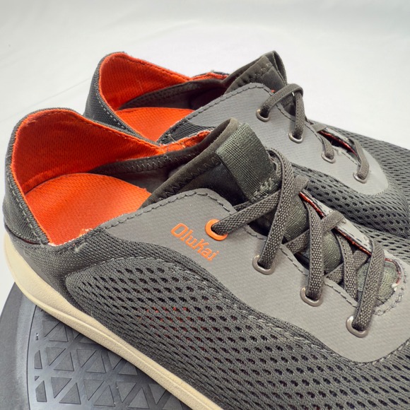 OluKai | Shoes | Olukai Moku Pae Shoe Mens Gray Mesh Lace Up Sneakers ...